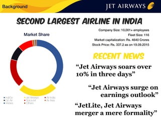 Jet Airways - A Brief Strategic Analysis | PDF | Air Travel | Travel Type