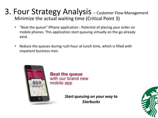 Starbuck - Part 3 Four Strategy Analysis - Customer Flow Management | PPTX