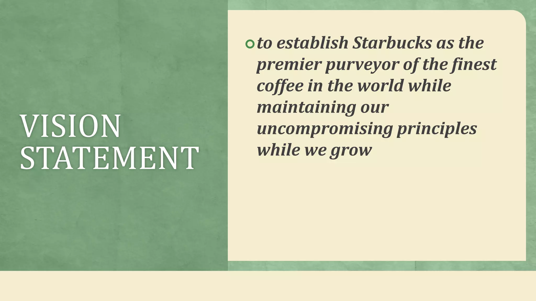 Starbucks, Strategic Management | PPTX