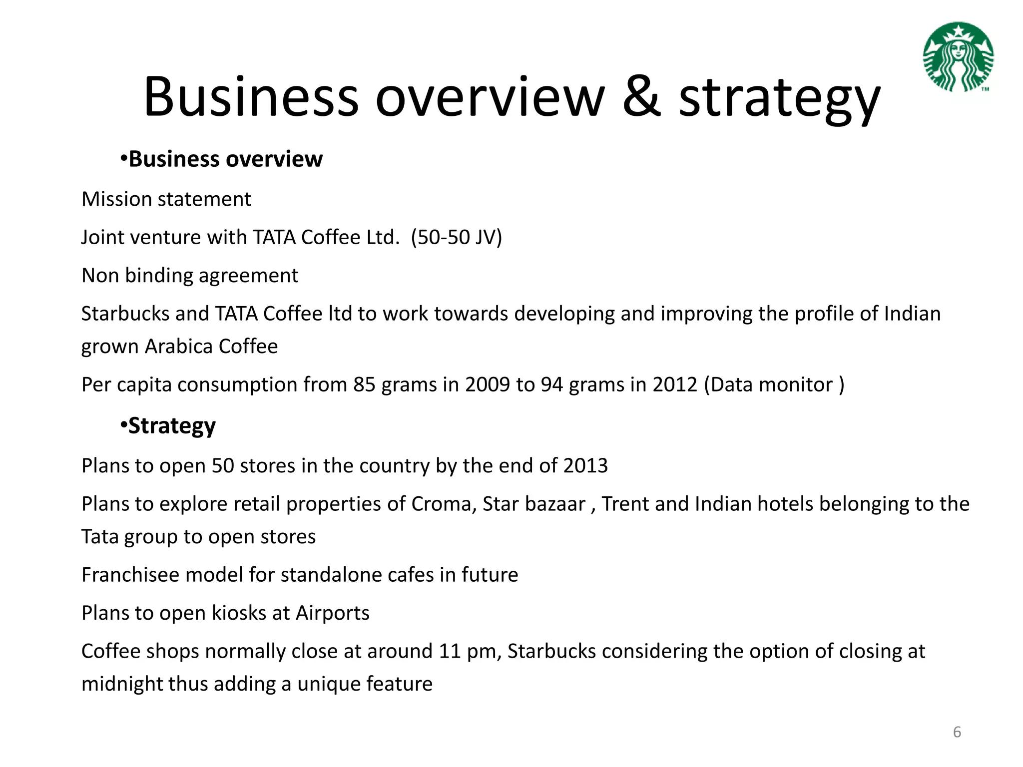 Tata Starbucks India | PPTX
