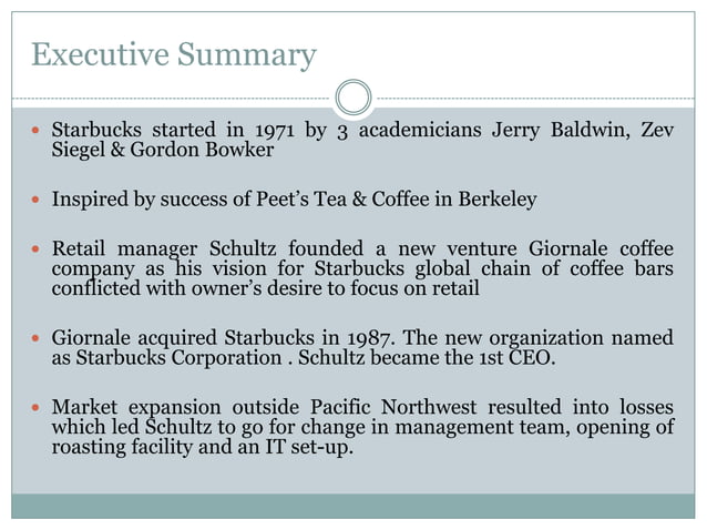 Marketing Case Study - Starbucks | PPTX
