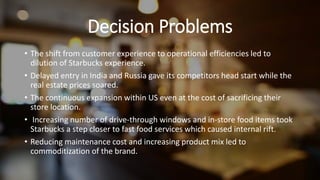 Case Analysis - Trouble brews at Starbucks | PPTX