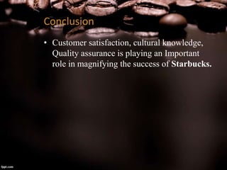 Starbucks- Recreating the experience | PPT