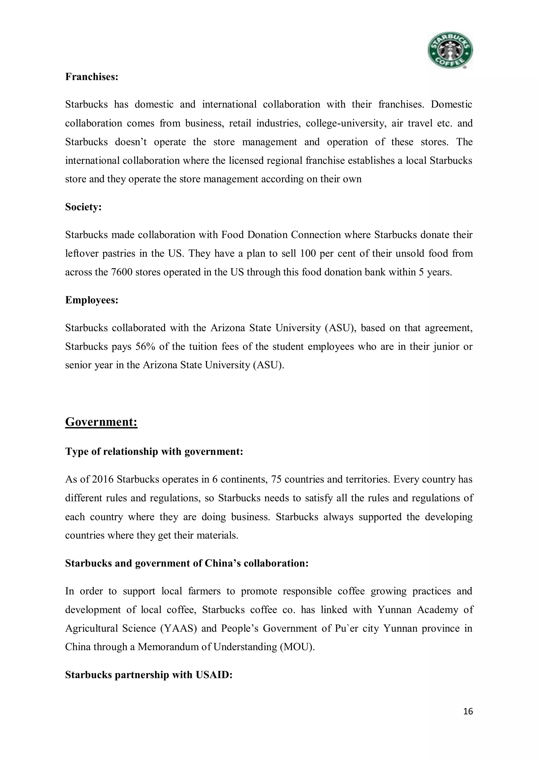 Practice of Business Ethics at STARBUCKS | PDF