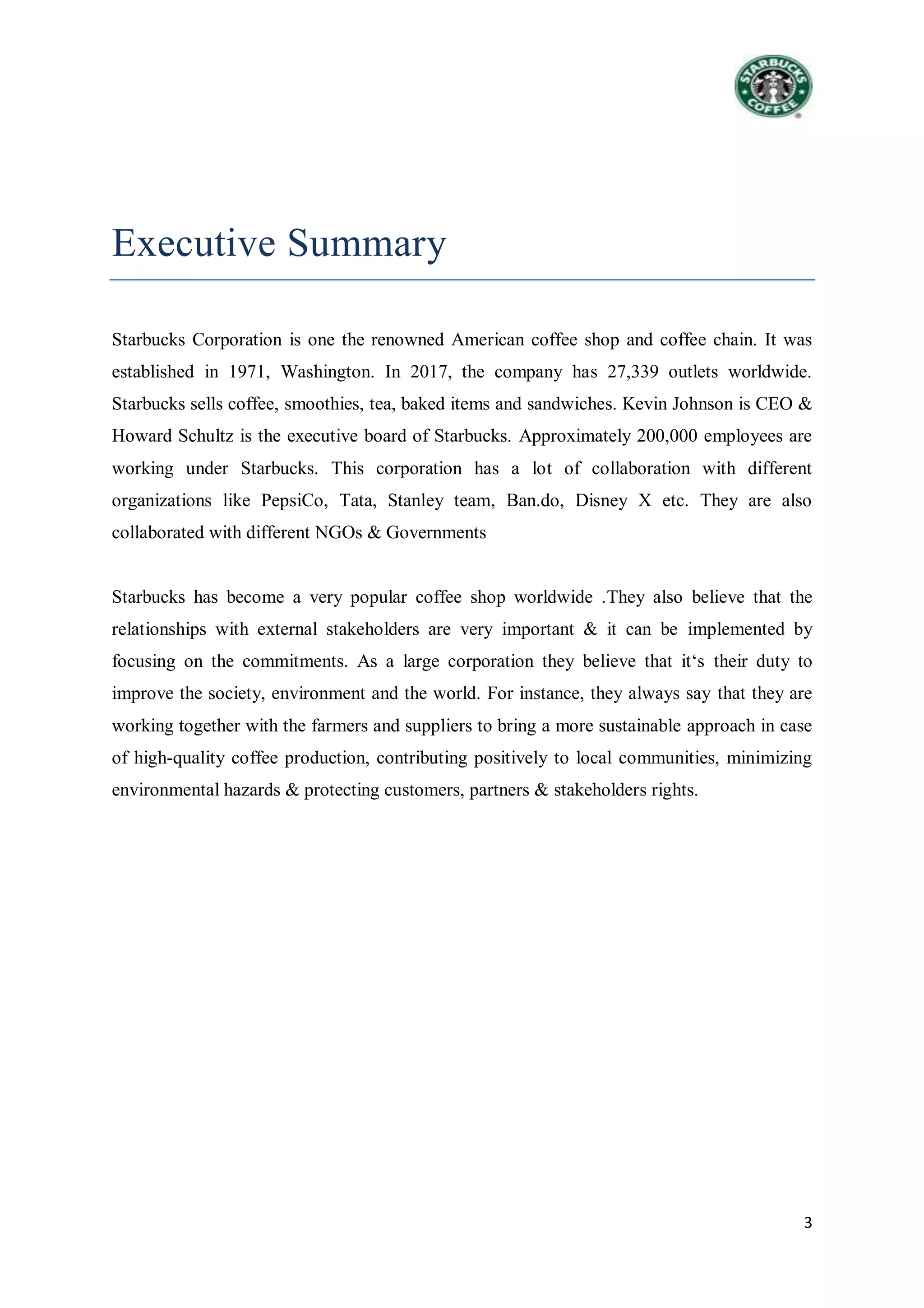 Practice of Business Ethics at STARBUCKS | PDF