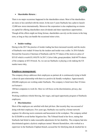 Practice of Business Ethics at STARBUCKS | PDF