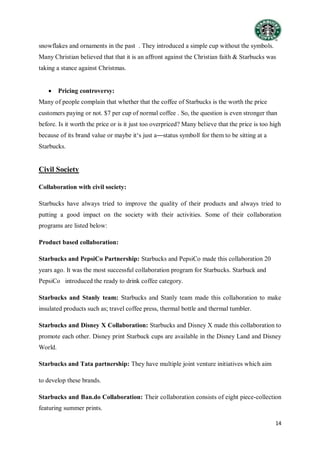 Practice of Business Ethics at STARBUCKS | PDF