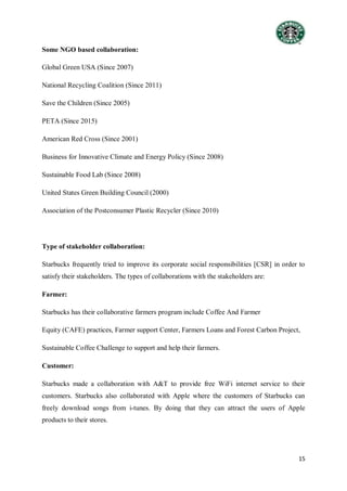 Practice of Business Ethics at STARBUCKS | PDF