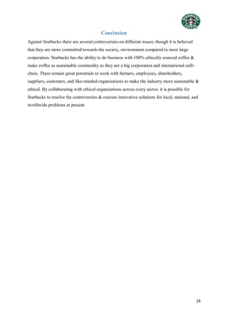 Practice of Business Ethics at STARBUCKS | PDF