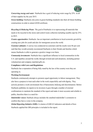 Practice of Business Ethics at STARBUCKS | PDF