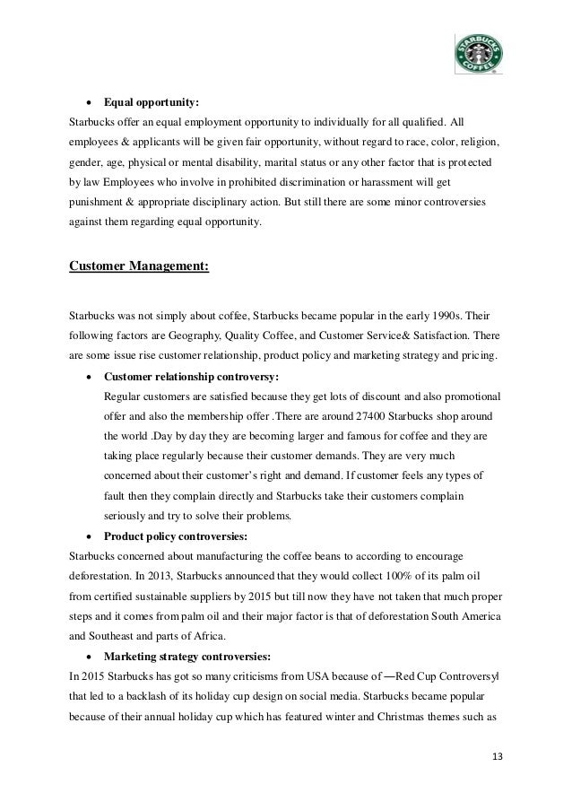 Practice of Business Ethics at STARBUCKS