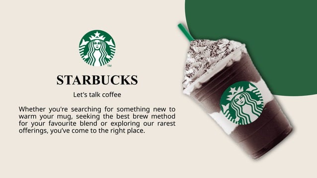 Starbucks sample powerpoint design idea PPT | PPTX