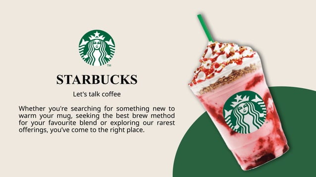 Starbucks sample powerpoint design idea PPT | PPTX