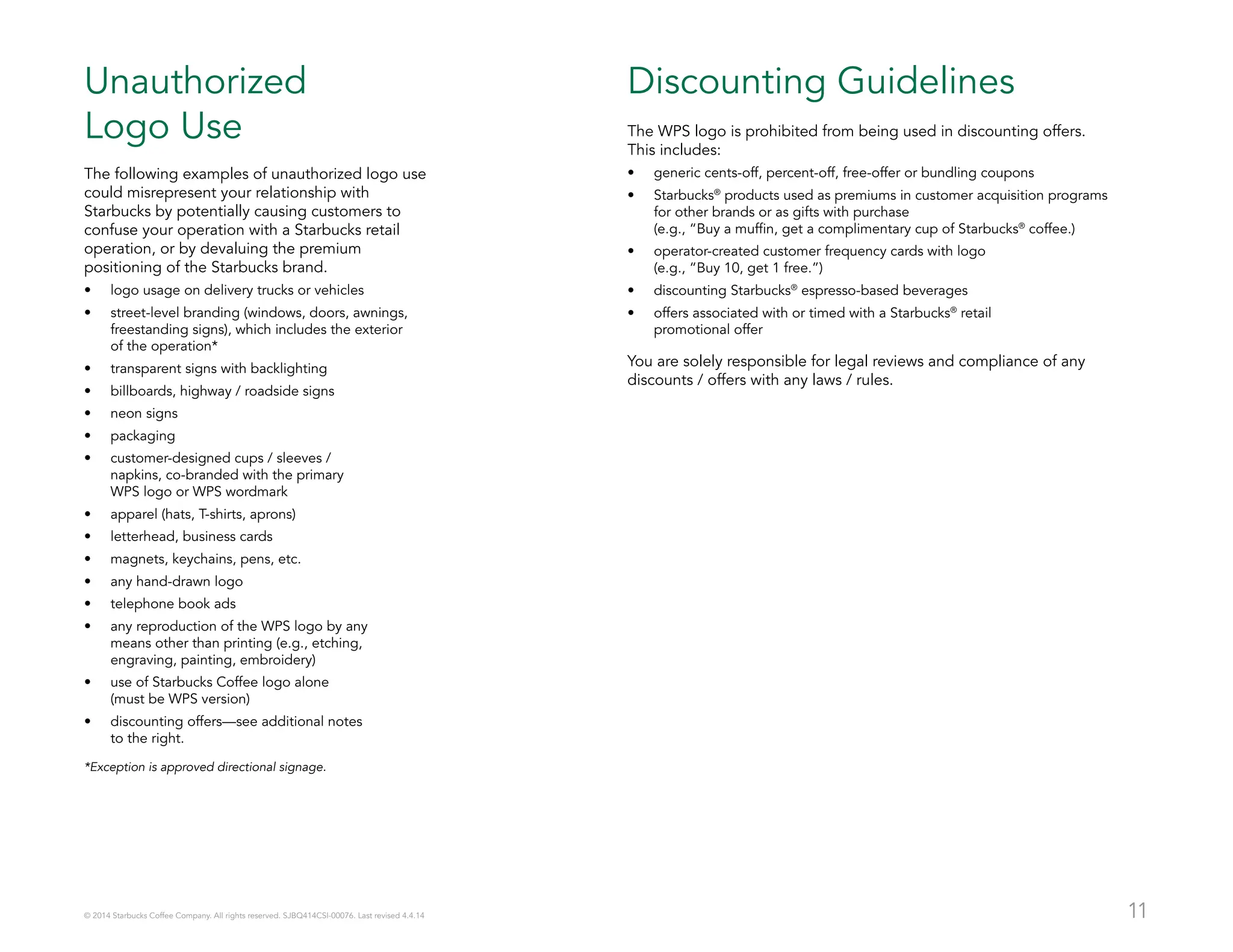 Starbucks brand guidelines. brand book for starbucks | PDF