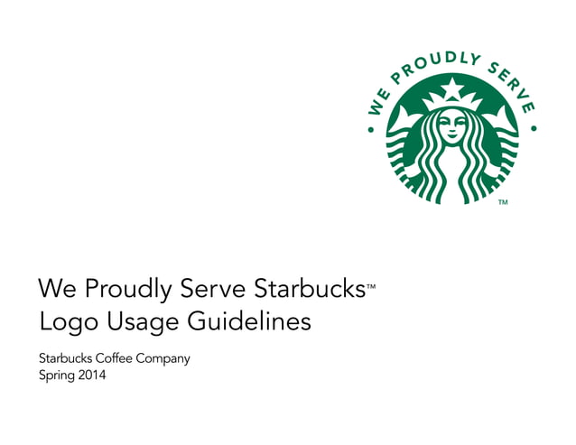 Starbucks brand guidelines. brand book for starbucks | PDF