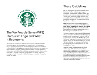 Starbucks brand guidelines. brand book for starbucks | PDF