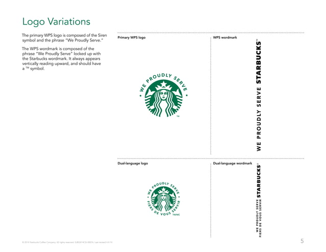 Starbucks brand guidelines. brand book for starbucks | PDF