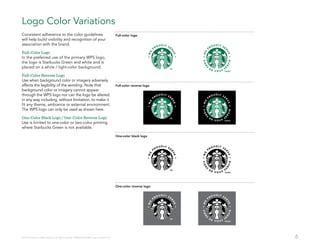 Starbucks brand guidelines. brand book for starbucks | PDF