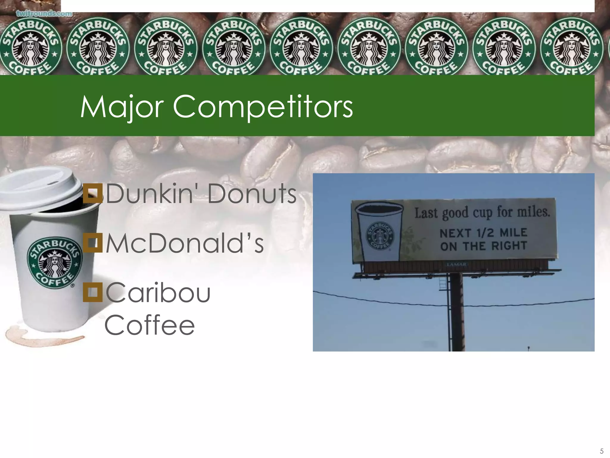 Starbucks competitive environment (us) | PPT