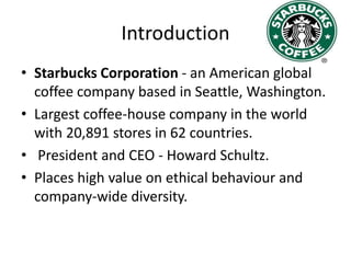 Starbucks corporate social responsibity | PPTX