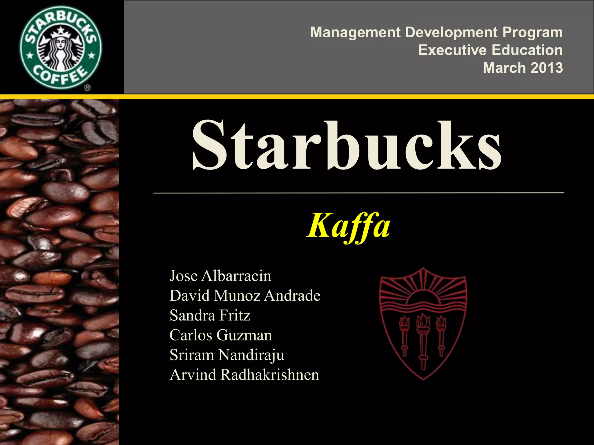 USC Marshall Executive Education - Starbucks strategic-plan | PPT