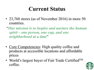 Starbucks - strategic management | PPTX