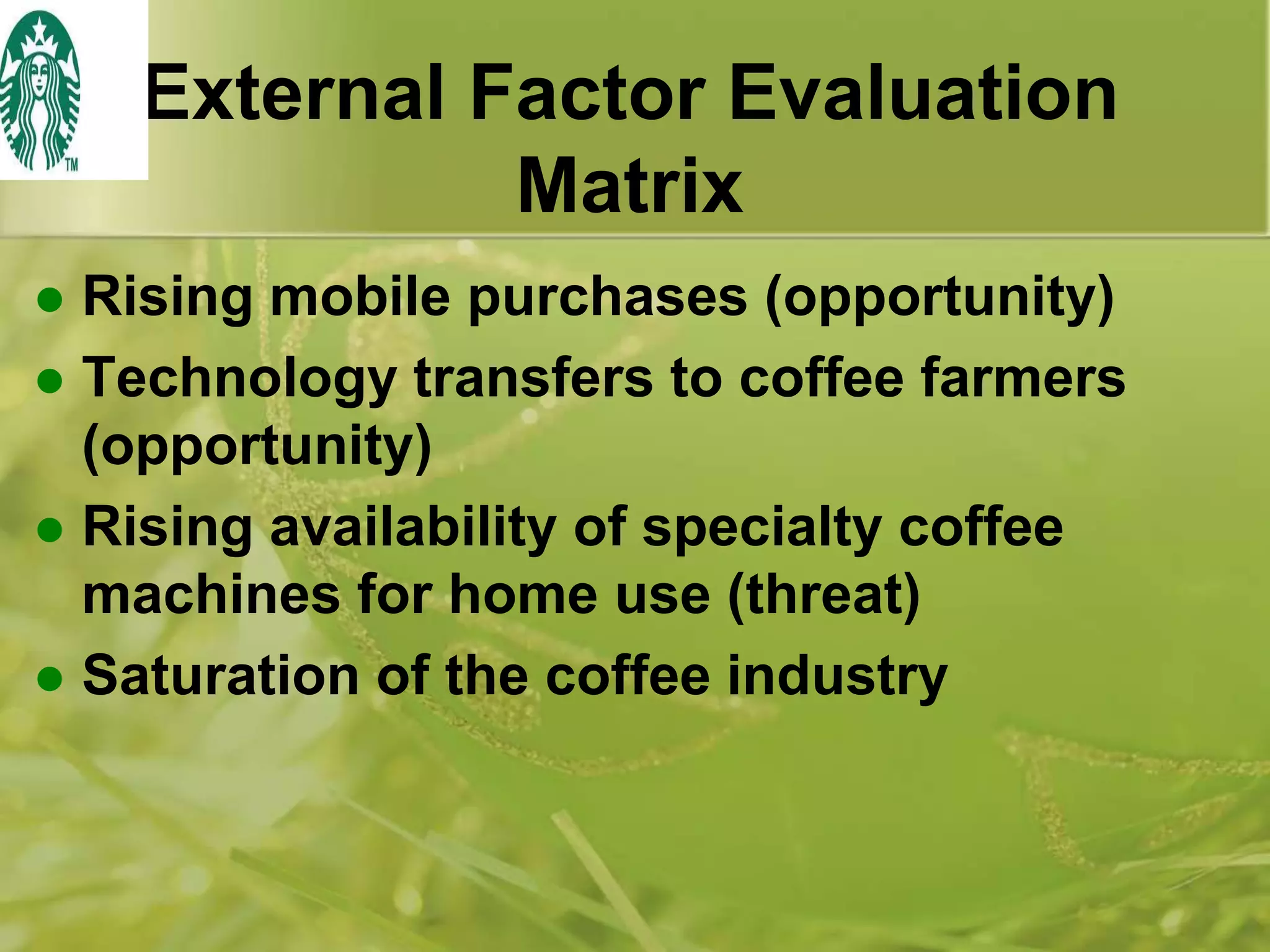 Starbucks strategic management ppt(1) | PPT