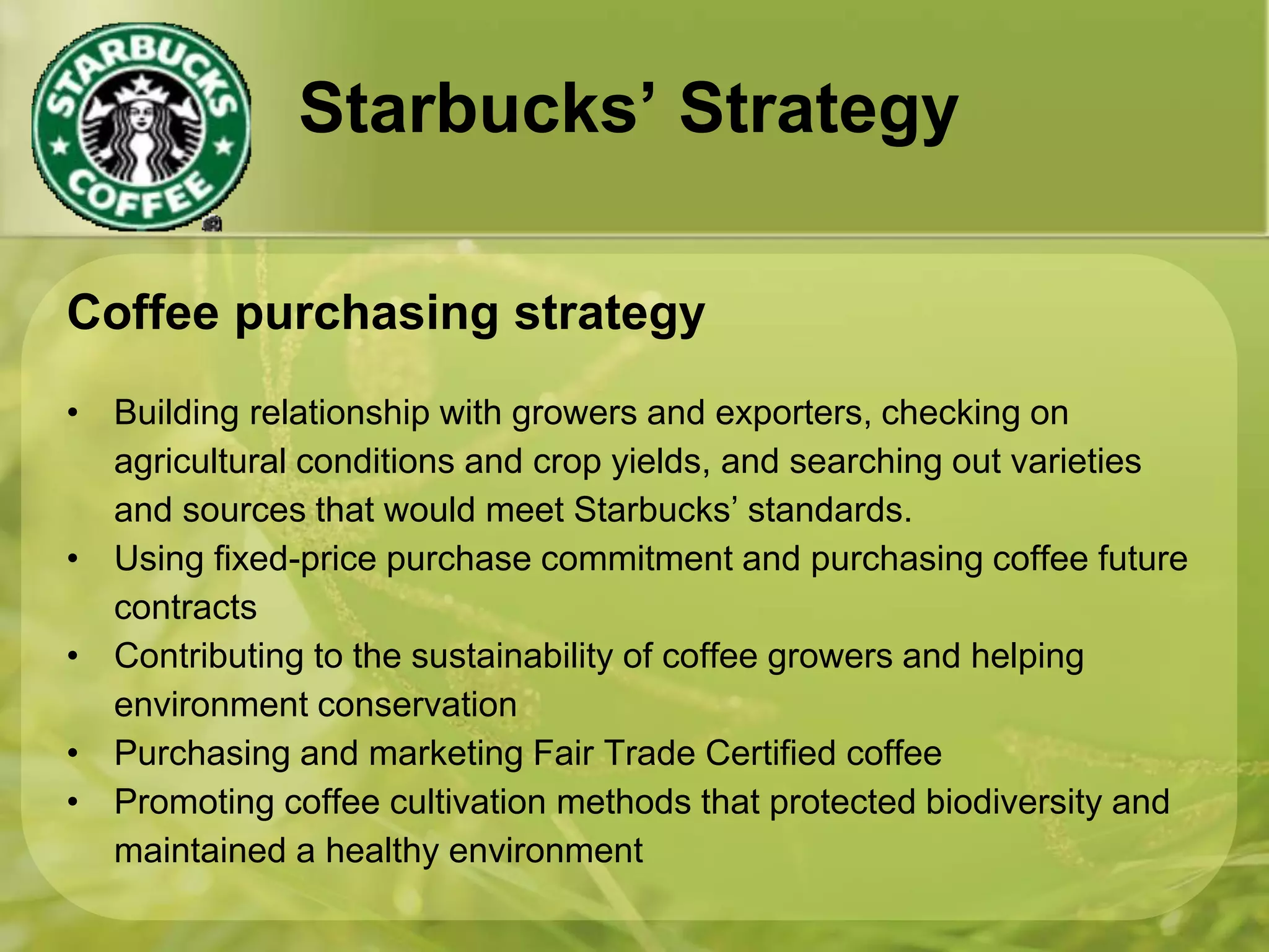 Starbucks strategic management ppt(1) | PPT
