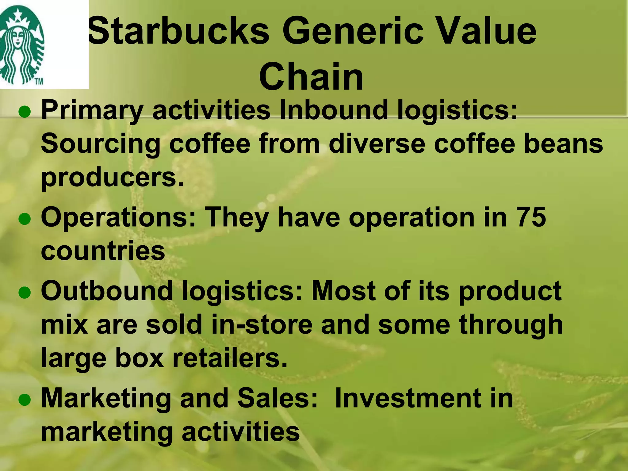 Starbucks strategic management ppt(1) | PPT