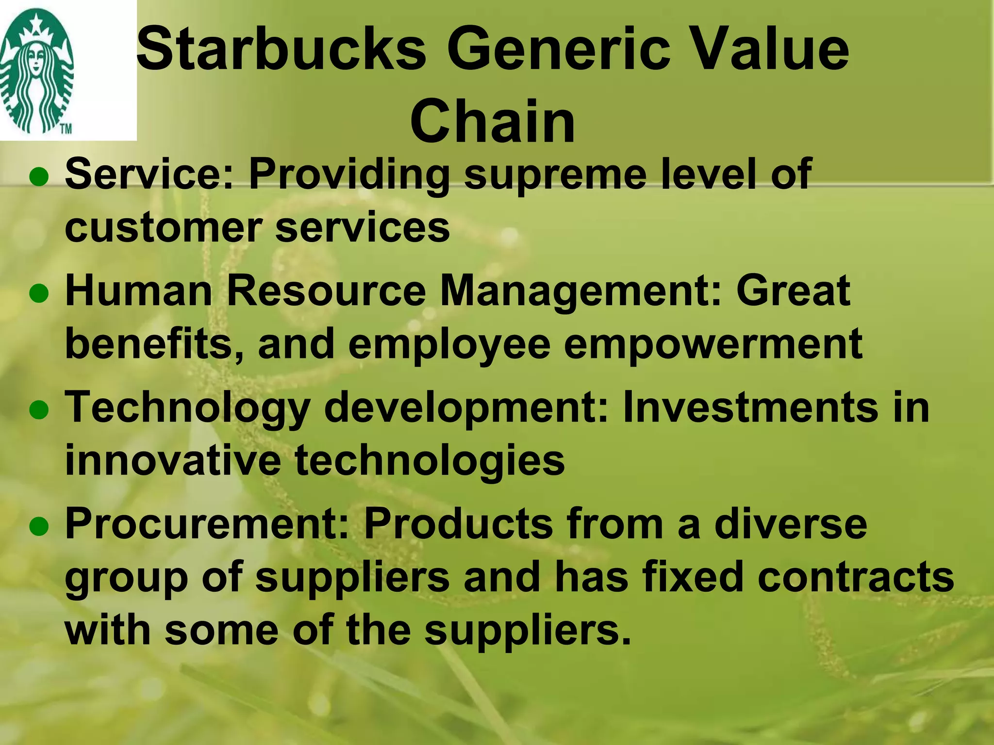 Starbucks strategic management ppt(1) | PPT