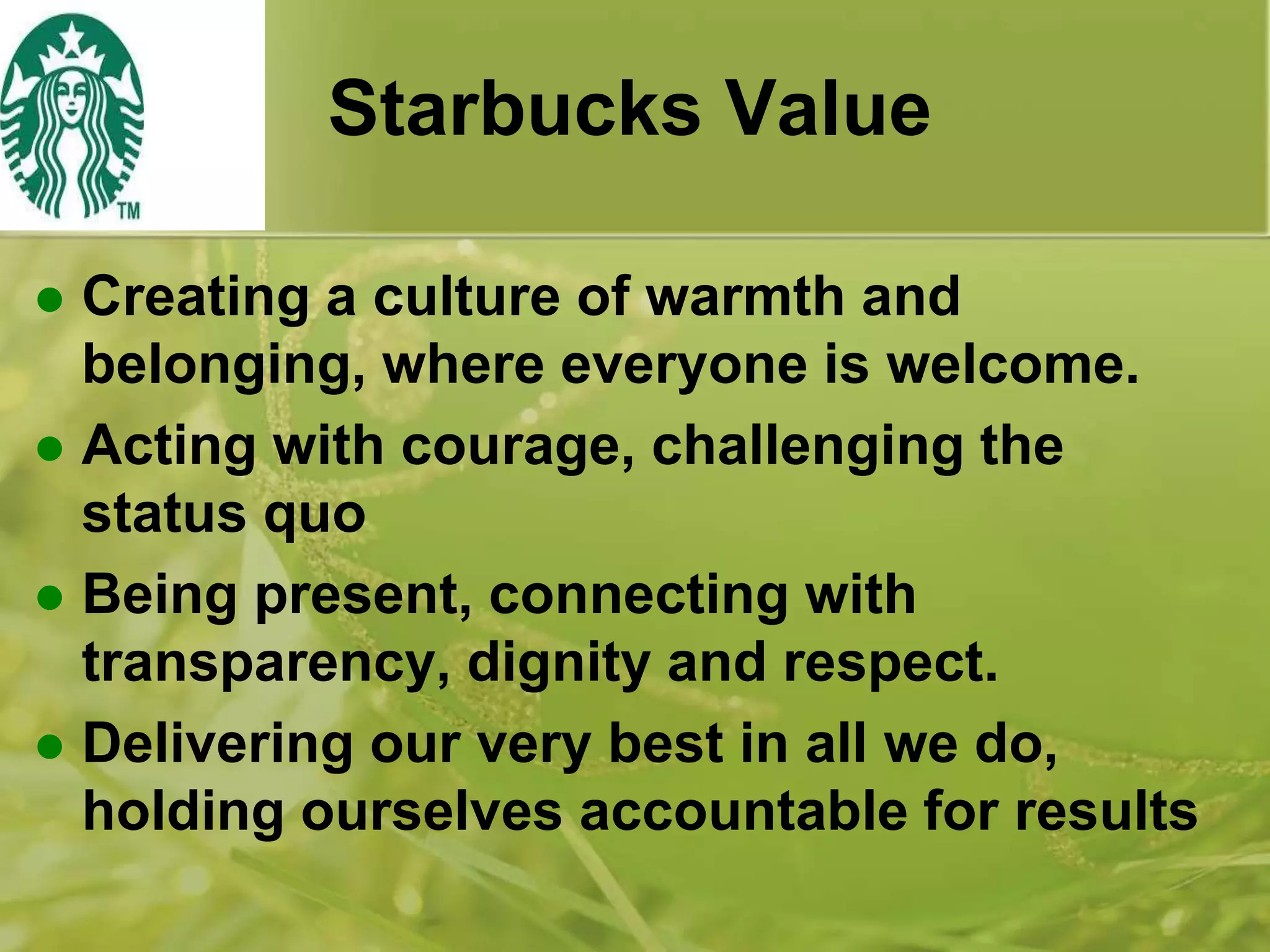 Starbucks strategic management ppt(1) | PPT