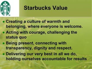 Starbucks strategic management ppt(1) | PPT