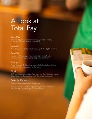 Starbucks benefits special blend brochure | PDF