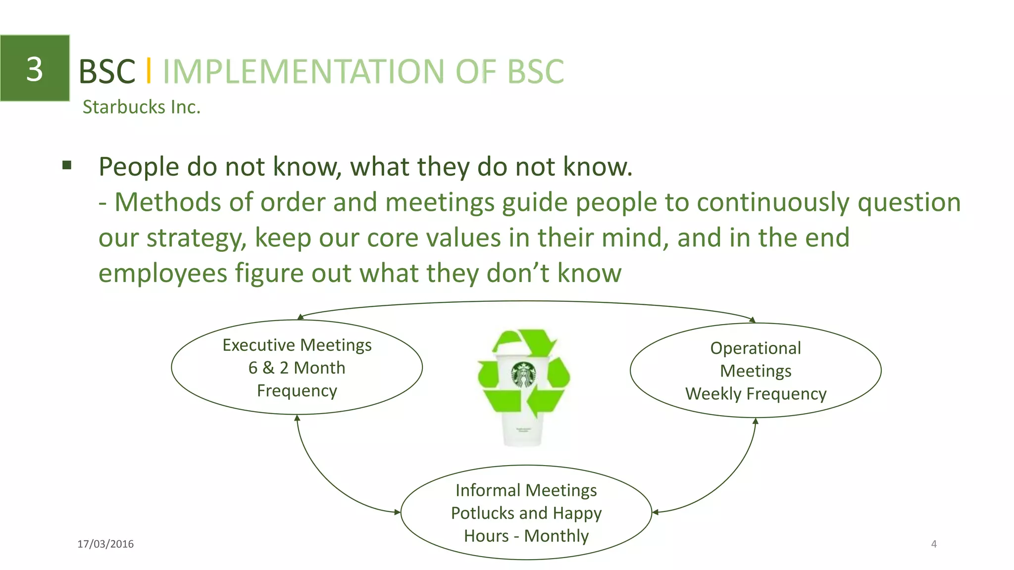 Starbucks Balanced Scorecard | PPTX