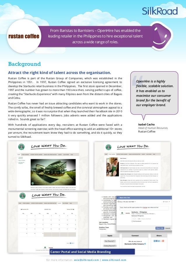 Case Study: Rustan Coffee (Starbucks)