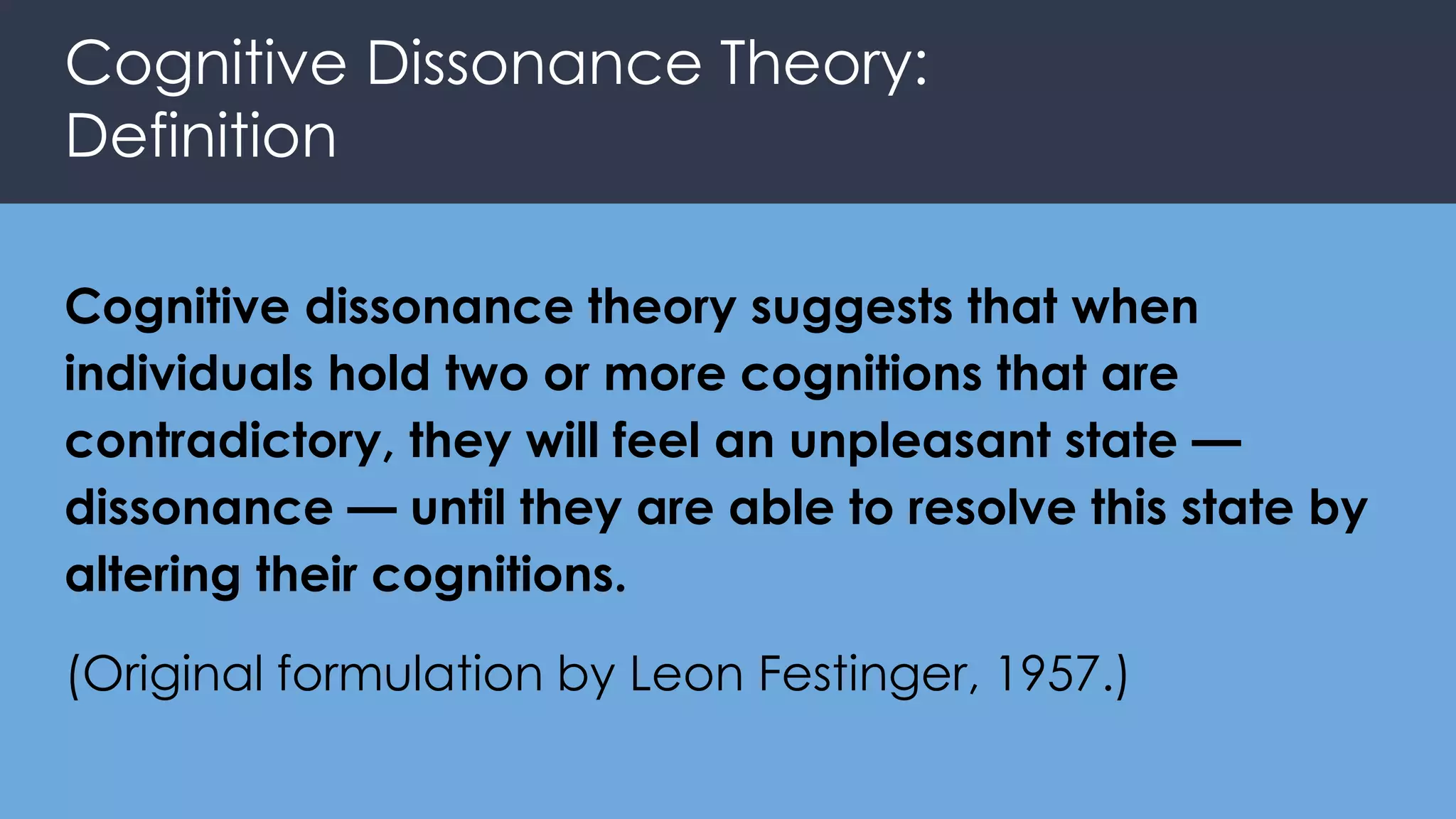 Cognitive Dissonance | PPTX
