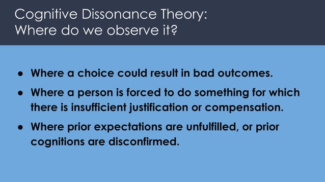 Cognitive Dissonance | PPT