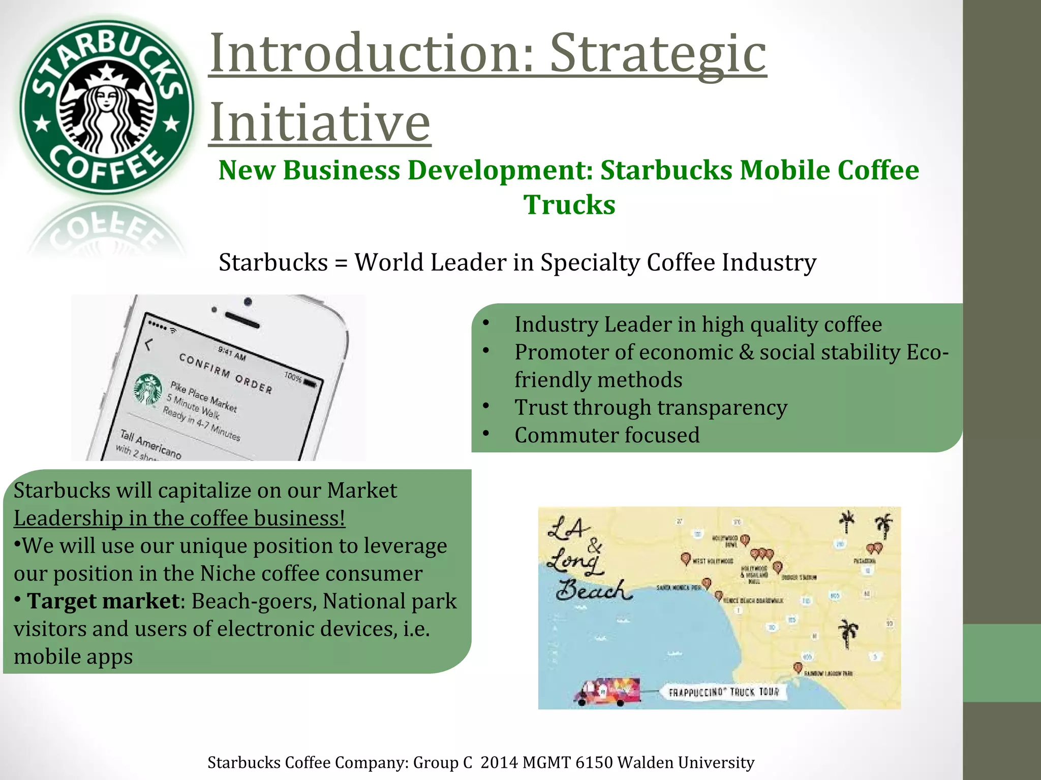 The Starbucks Coffee Company Sustainability Improvement Initiative | PPS