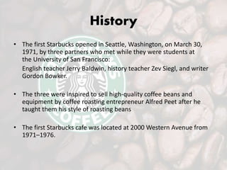 Starbucks coffee shop | PPTX