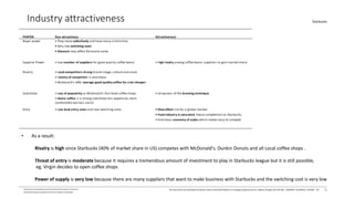 Starbucks competitive analysis, dec 2017 | PDF