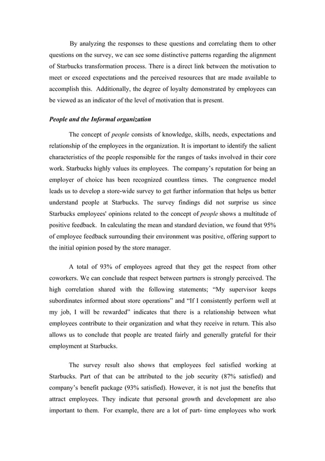 Starbucks Consulting Project Paper | PDF