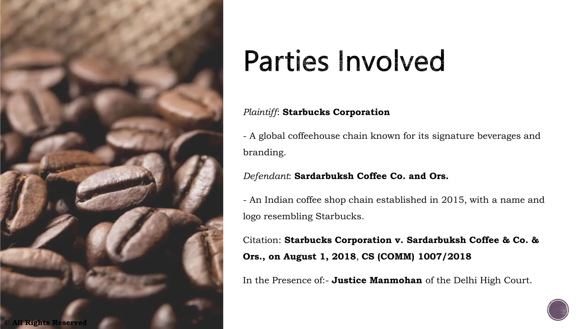 Starbucks Corp. v. Sardarbuksh Coffee Co. | PPTX