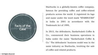 Starbucks Corp. v. Sardarbuksh Coffee Co. | PPTX