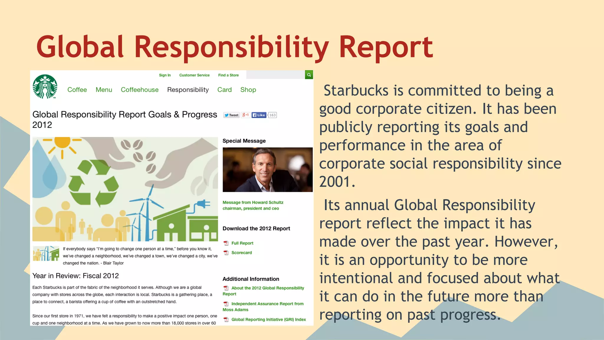 Starbucks' corporate responsibility | PDF