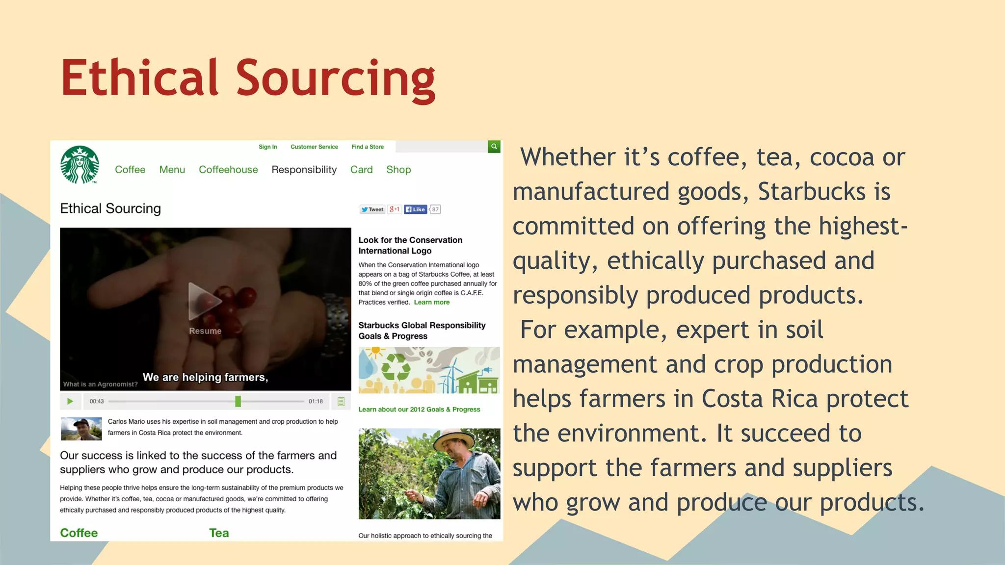 Starbucks' corporate responsibility | PDF