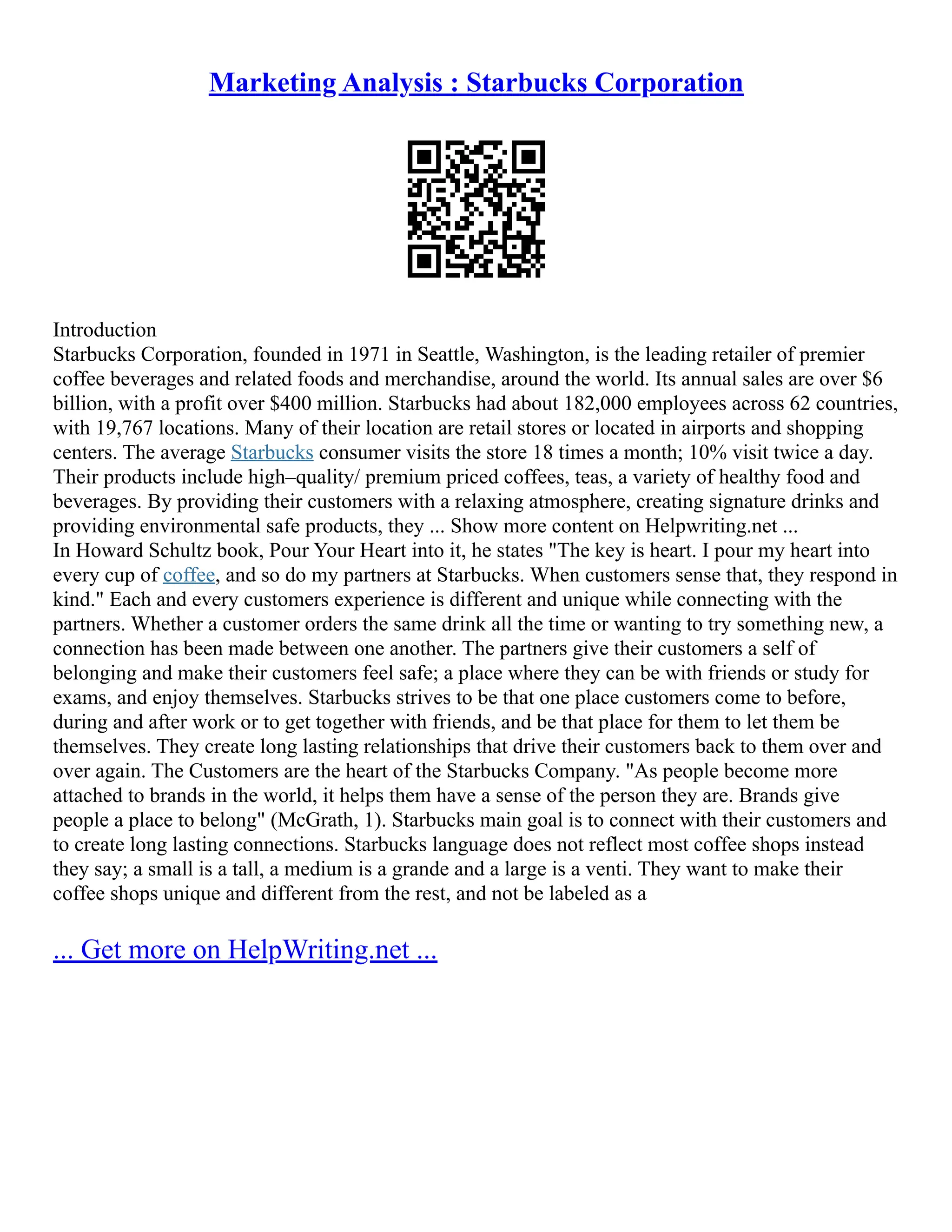 Starbucks Corporation ( Sbux ) | PDF