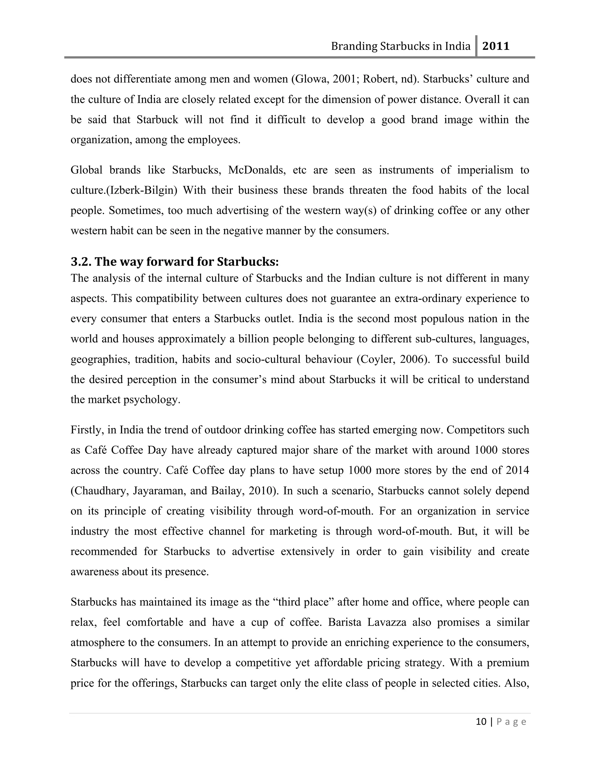 Branding Starbucks in India | PDF