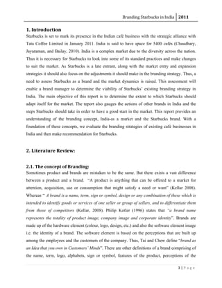 Branding Starbucks in India | PDF