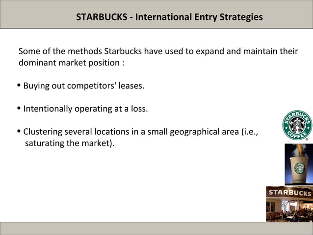 Starbucks International Marketing Strategy | PPT | Large Business ...