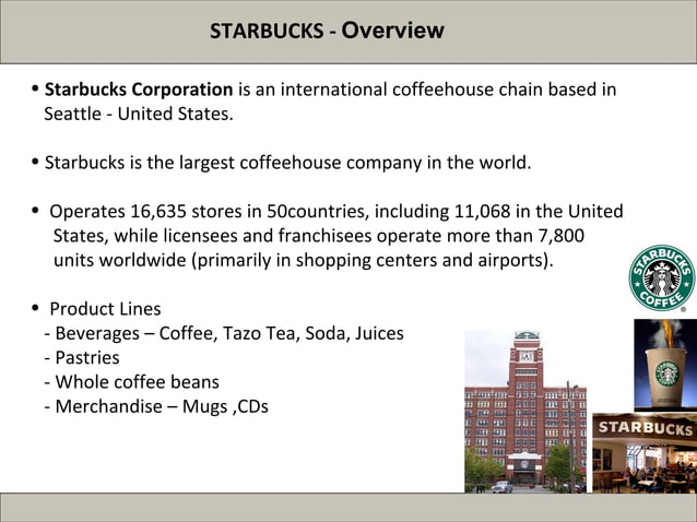 Starbucks International Marketing Strategy | PPT | Large Business ...